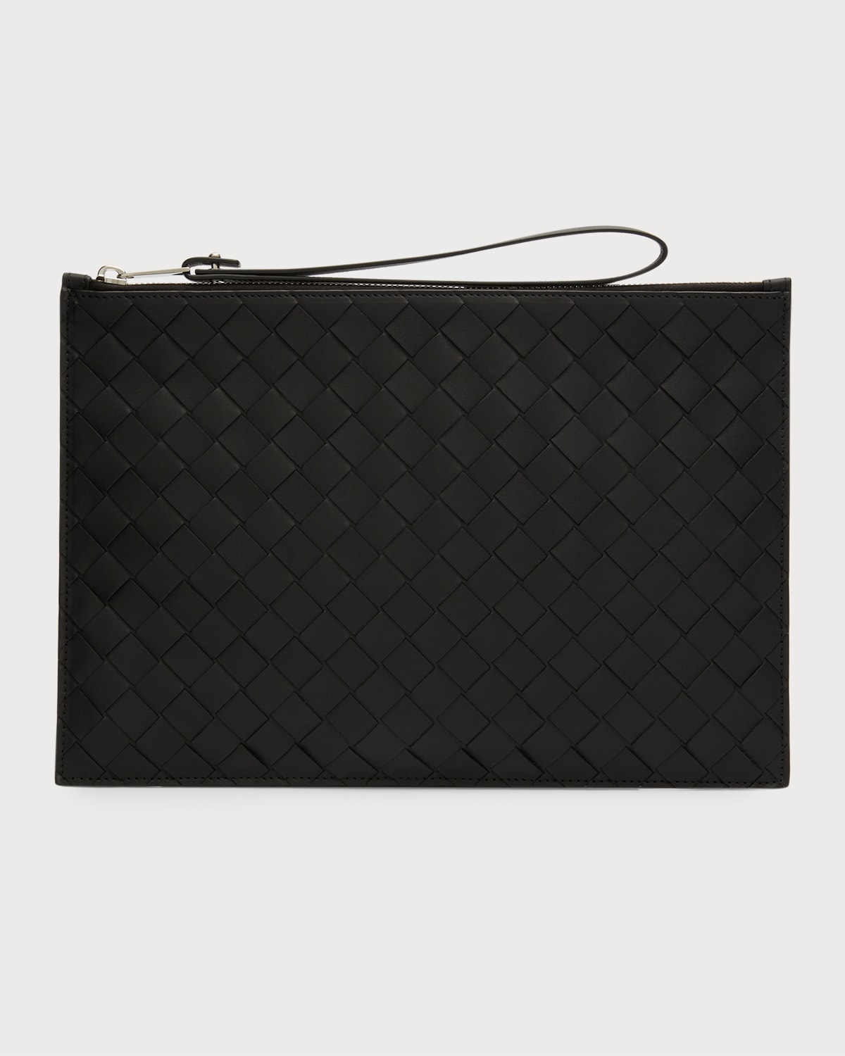 Bottega Veneta Men's Intrecciato Leather Zip-Around Wallet | Neiman Marcus