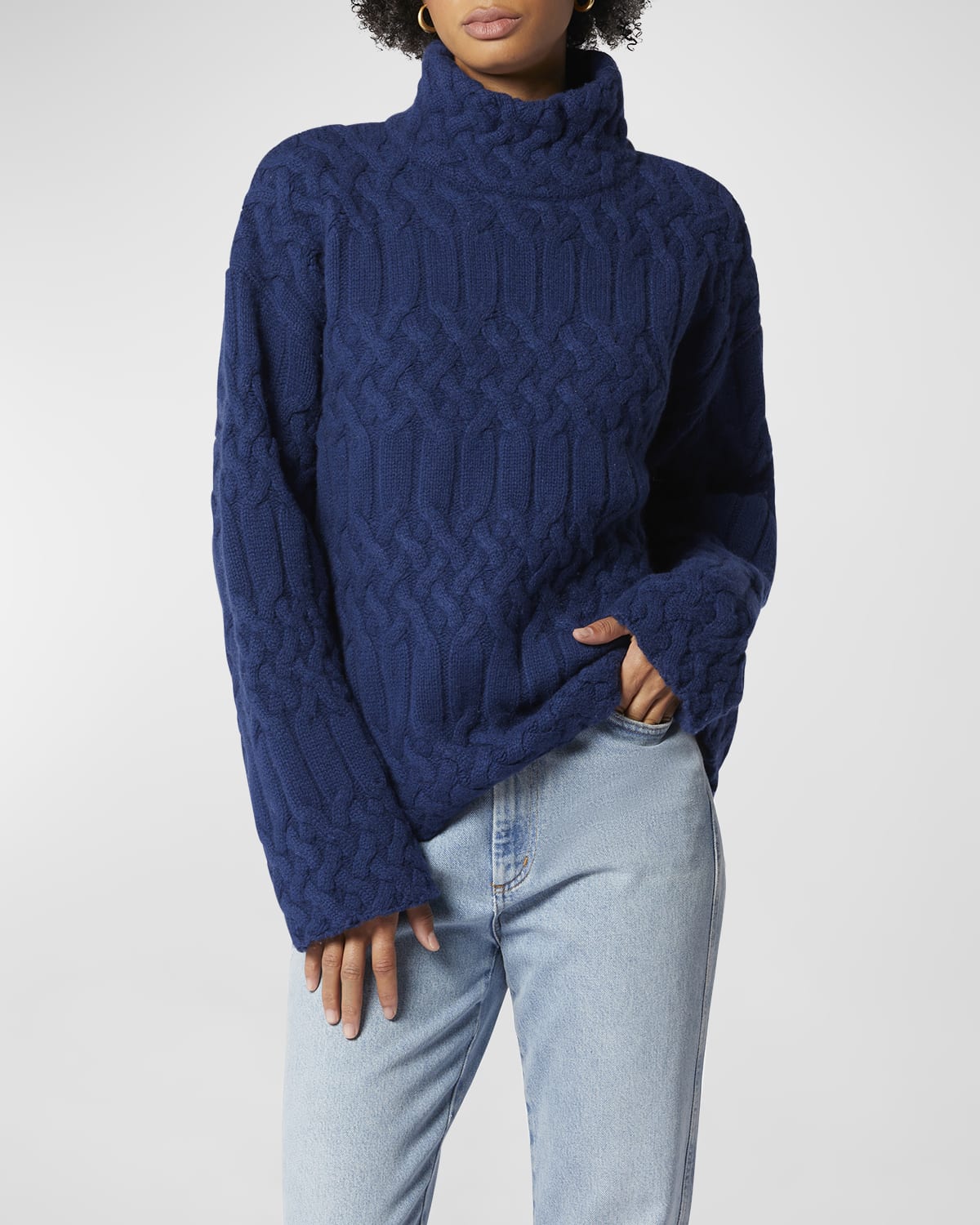 Equipment Seranon Wool Cable Knit Sweater | Neiman Marcus
