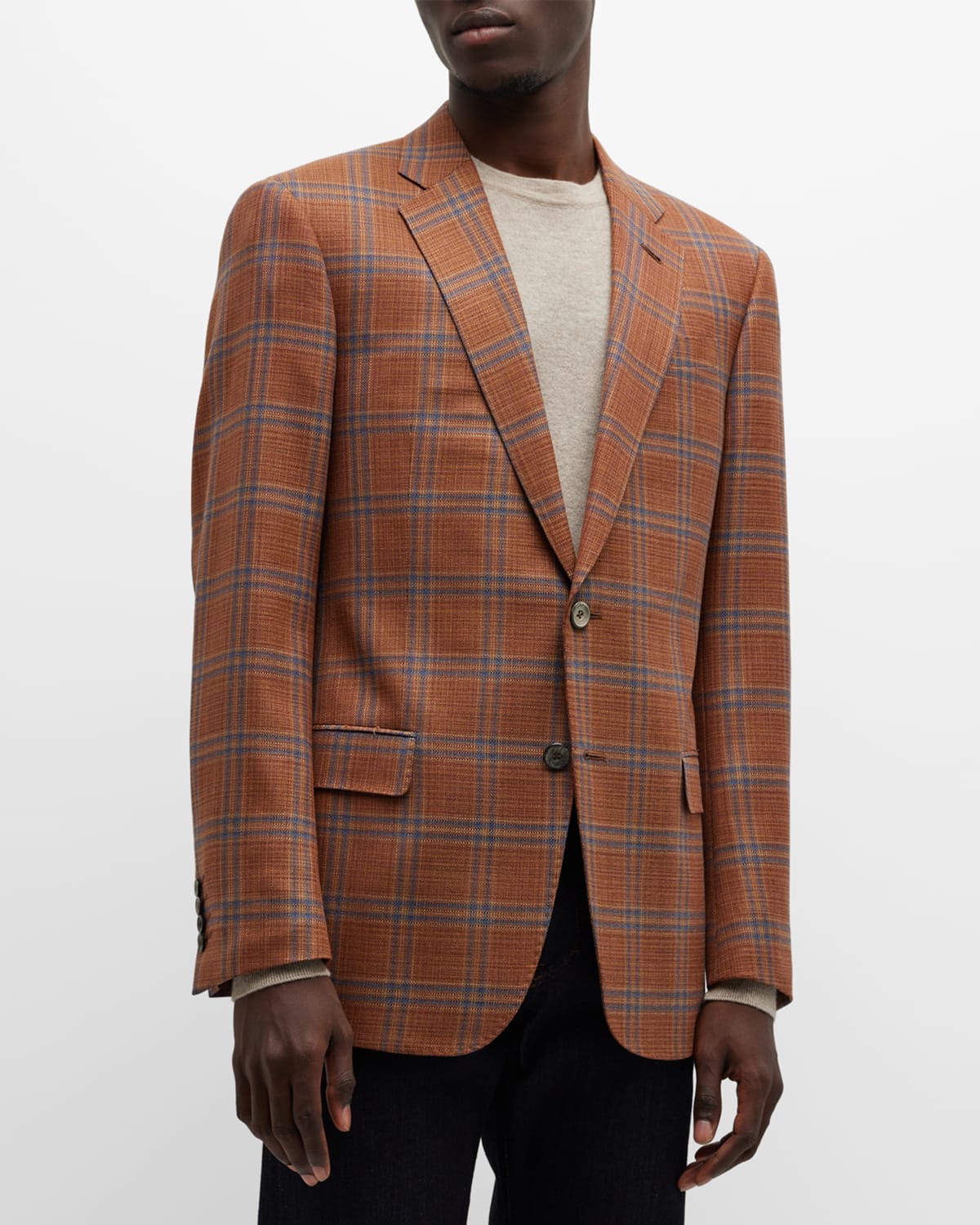 Emporio Armani Men's Glen Plaid Sport Coat | Neiman Marcus