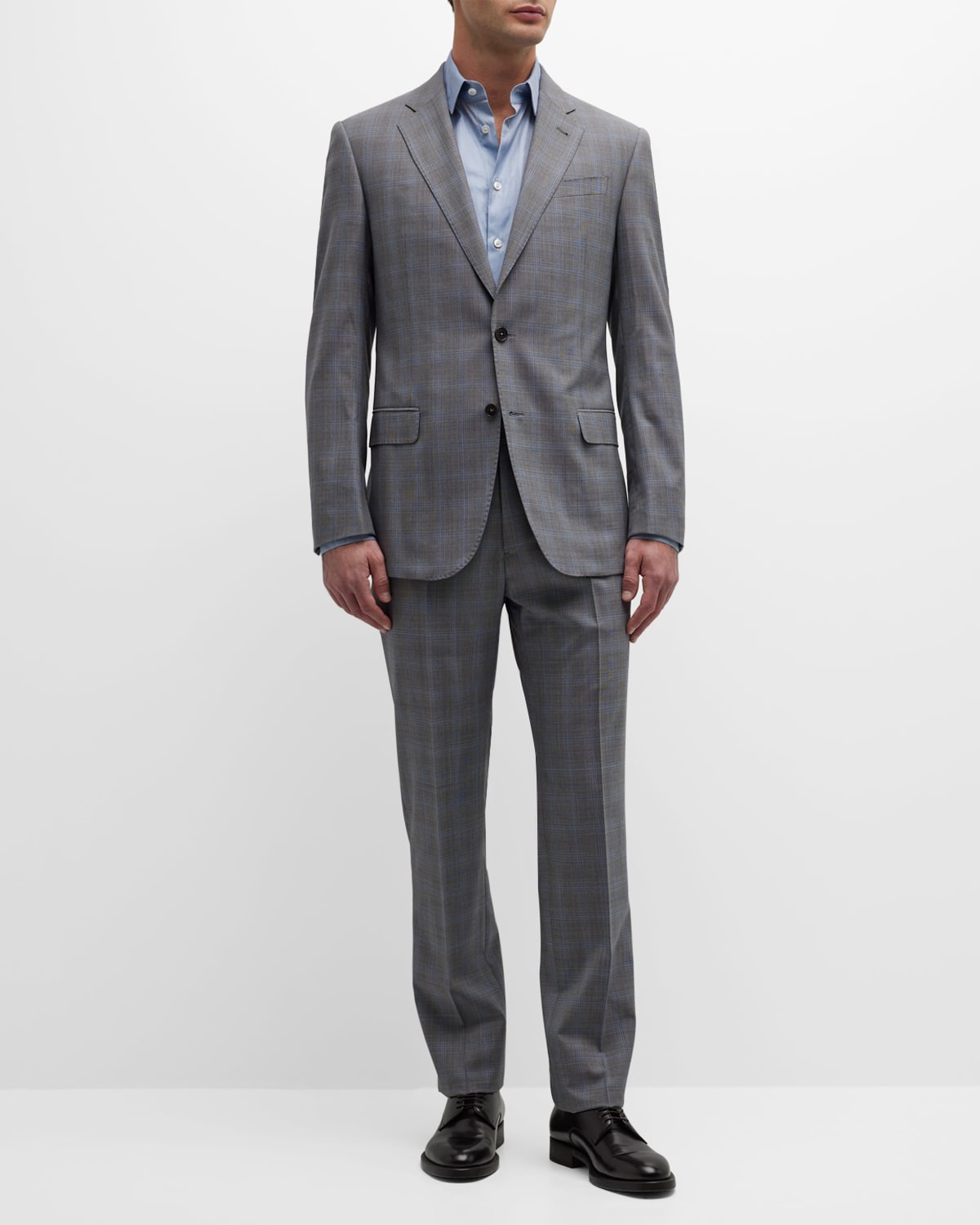 Emporio Armani Men's G-Line Micro Box Wool Suit | Neiman Marcus