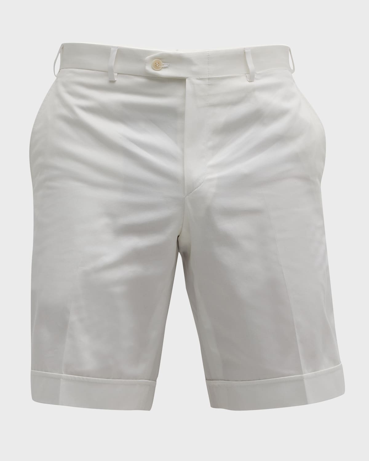 John Varvatos Men's Johnny Flat-Front Shorts | Neiman Marcus