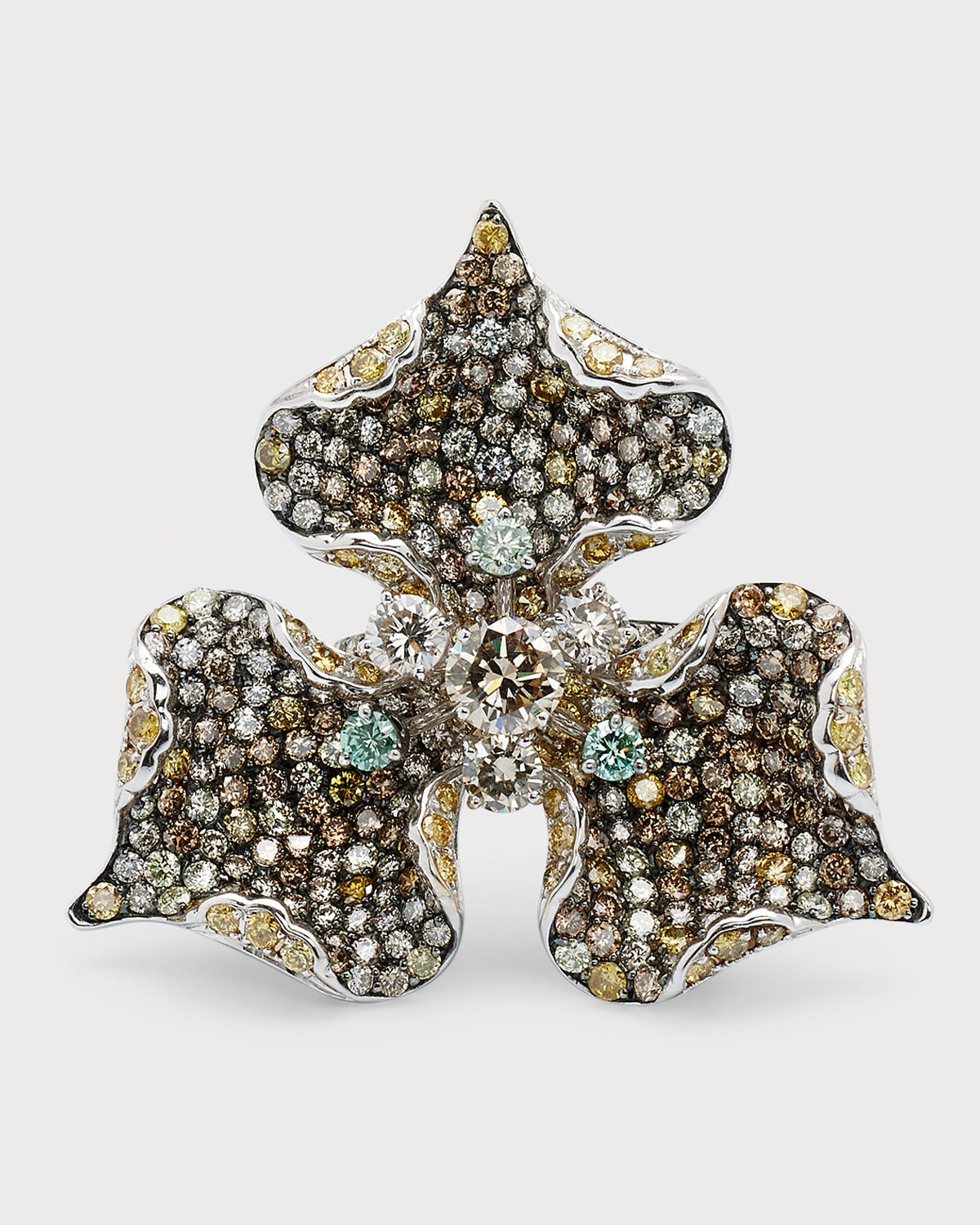 Alexander Laut 18K White Gold Spinel and Diamond Cross Pendant | Neiman ...