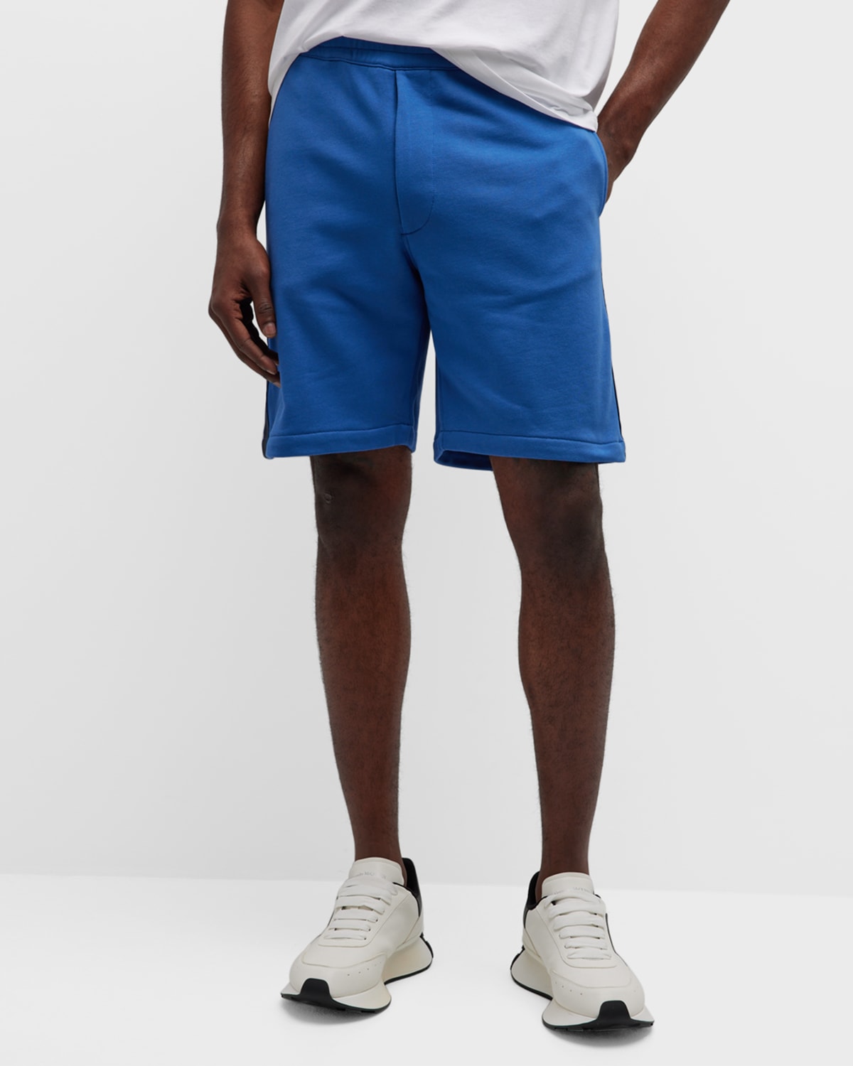 Givenchy Men's Boxy-Fit Logo Sweat Shorts | Neiman Marcus