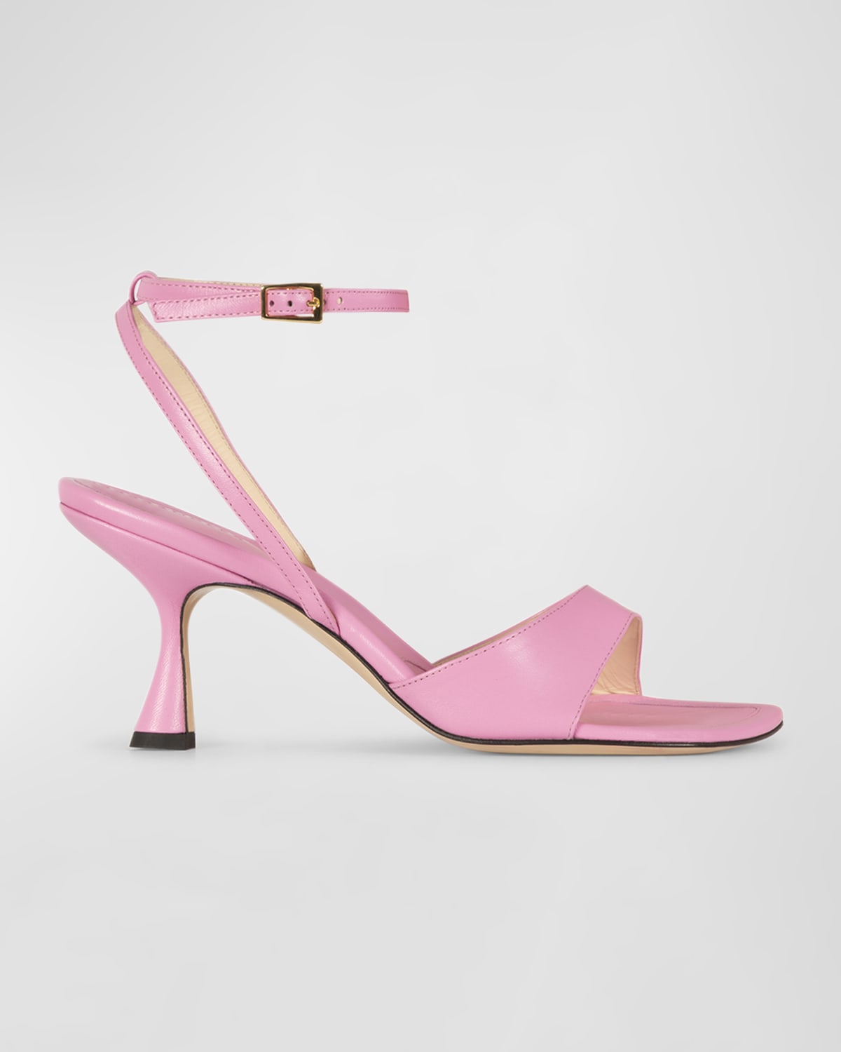 Wandler Julio Lambskin Ankle-Strap Sandals | Neiman Marcus