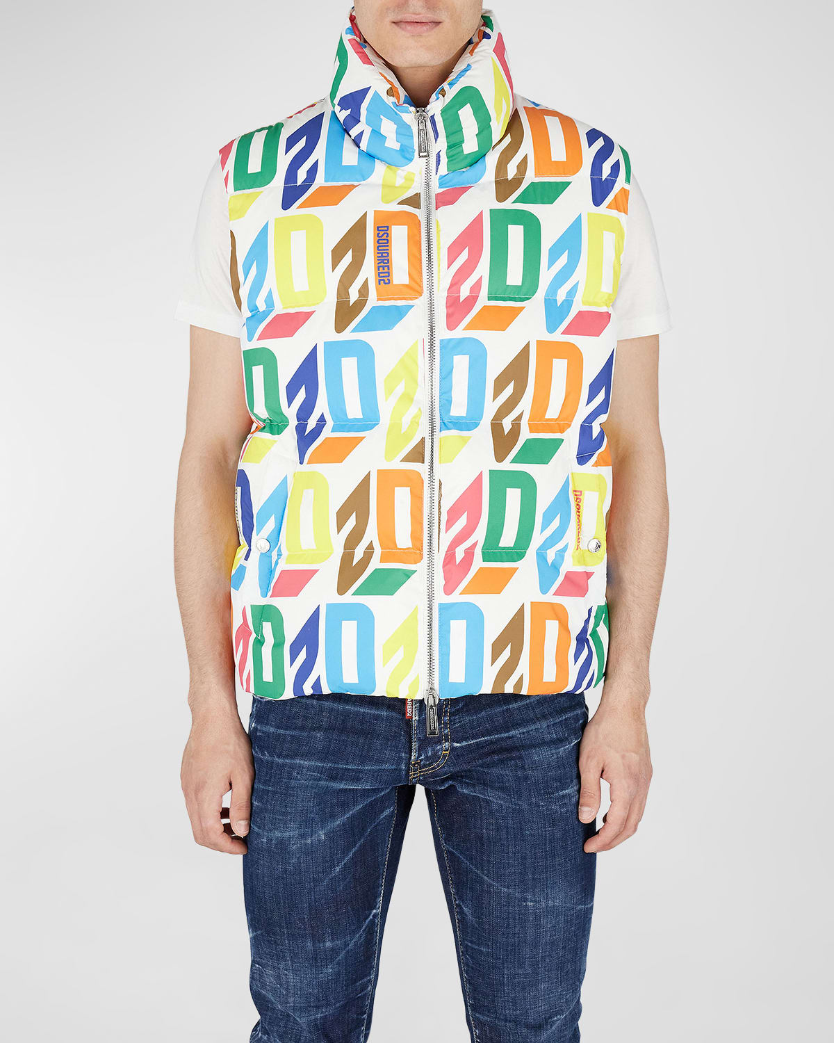 PURPLE Men's Nylon Solid Puffer Vest | Neiman Marcus