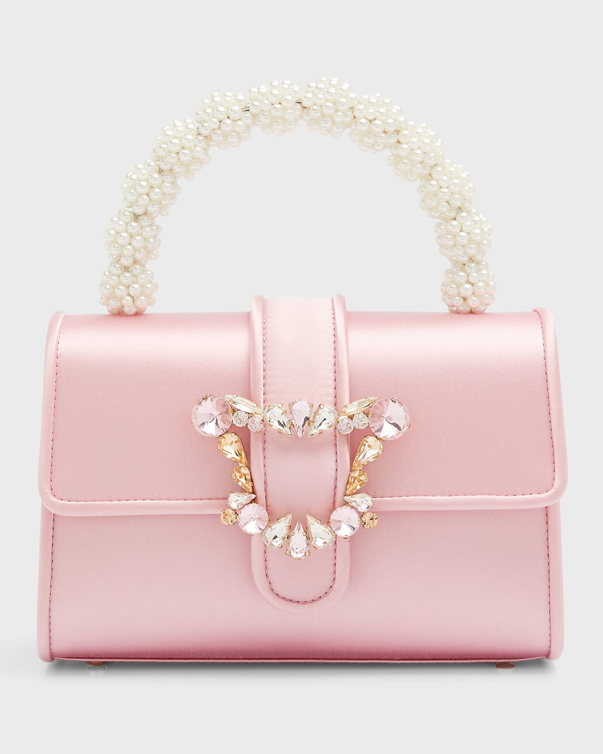 Sophia Webster Margaux Pearly Glittery Top-Handle Bag | Neiman Marcus