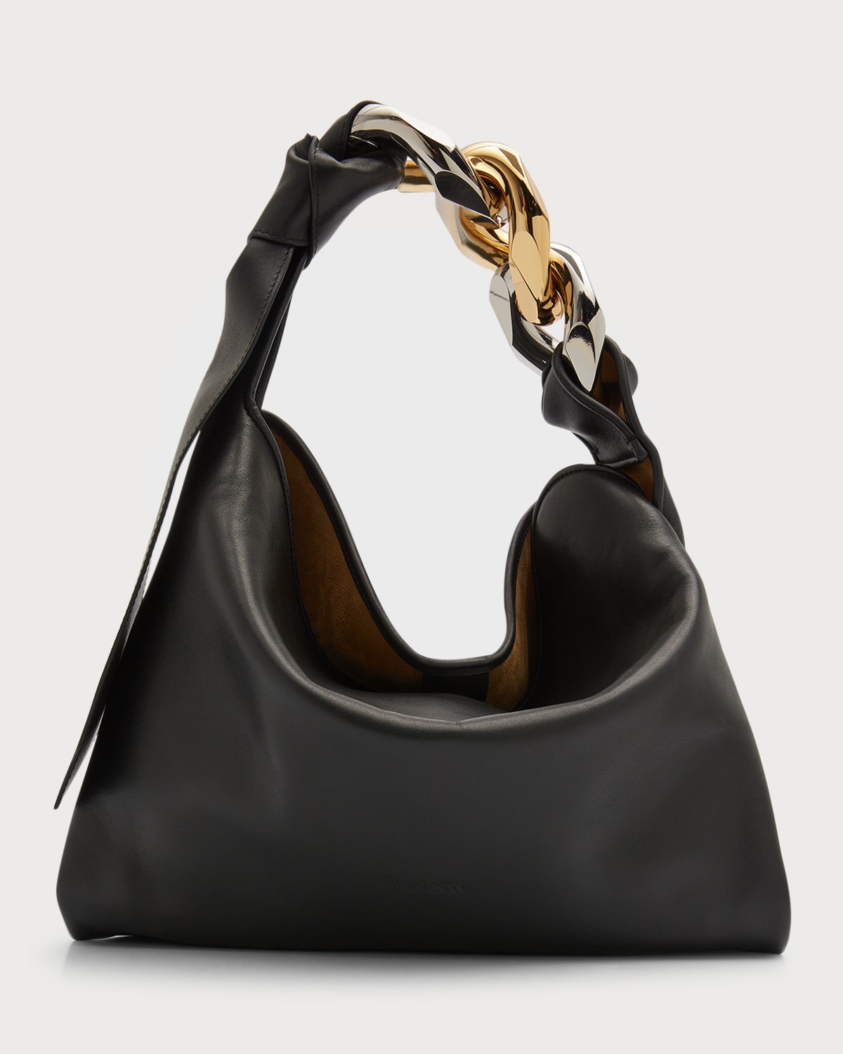 JW Anderson Small Knot Chain Leather Top-Handle Bag | Neiman Marcus