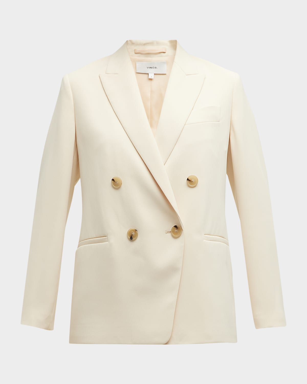 Vince Double-Breasted Boyfriend Blazer | Neiman Marcus
