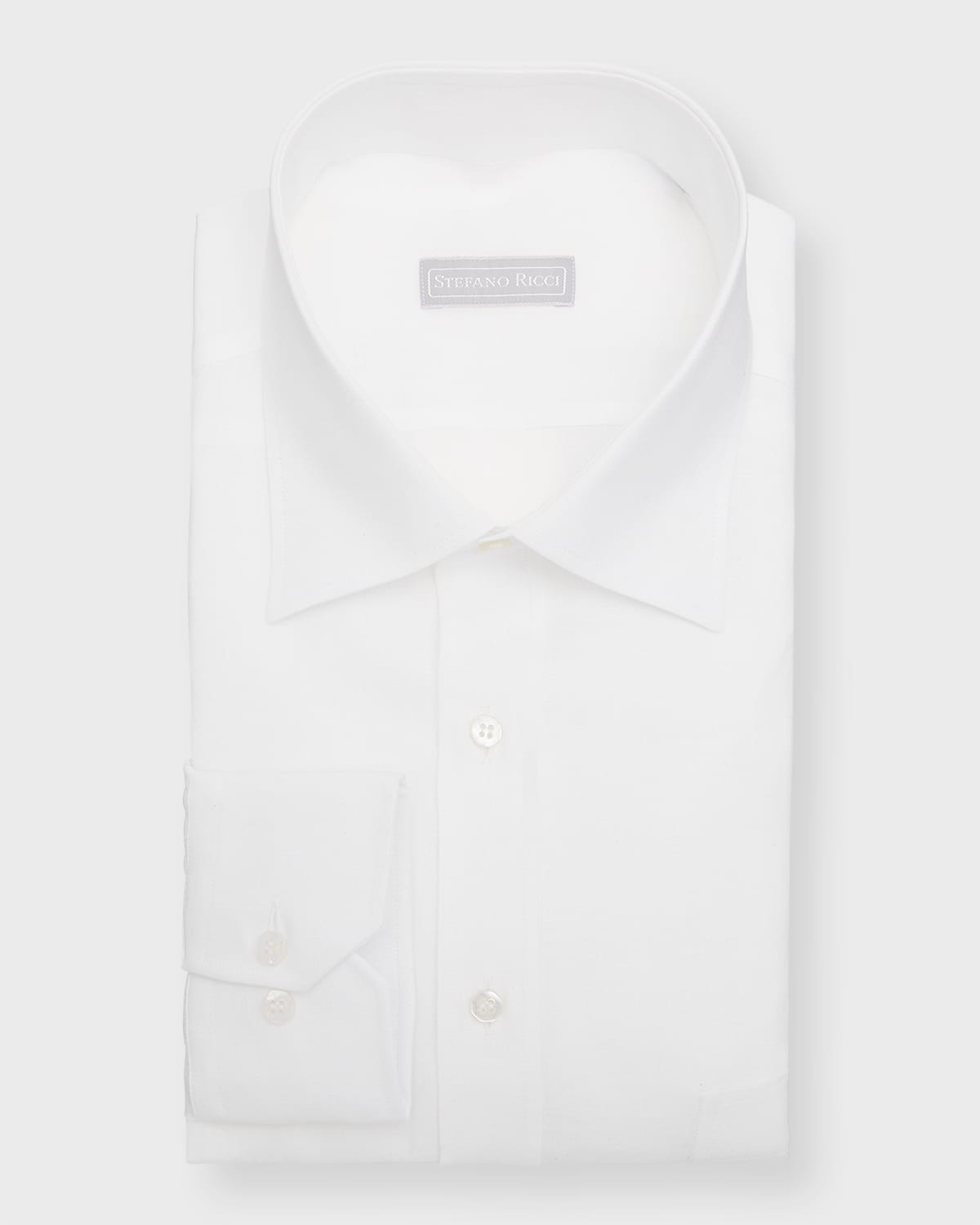 Stefano Ricci Men's Gingham-Print Linen Sport Shirt | Neiman Marcus