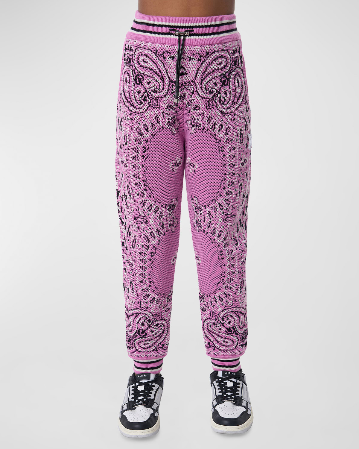 Amiri Kid's Bones Graphic Sweatpants, Size 4-12 | Neiman Marcus