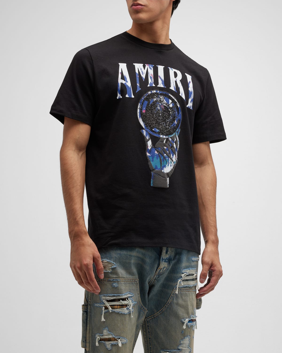 Amiri Men's 22 Logo T-Shirt | Neiman Marcus