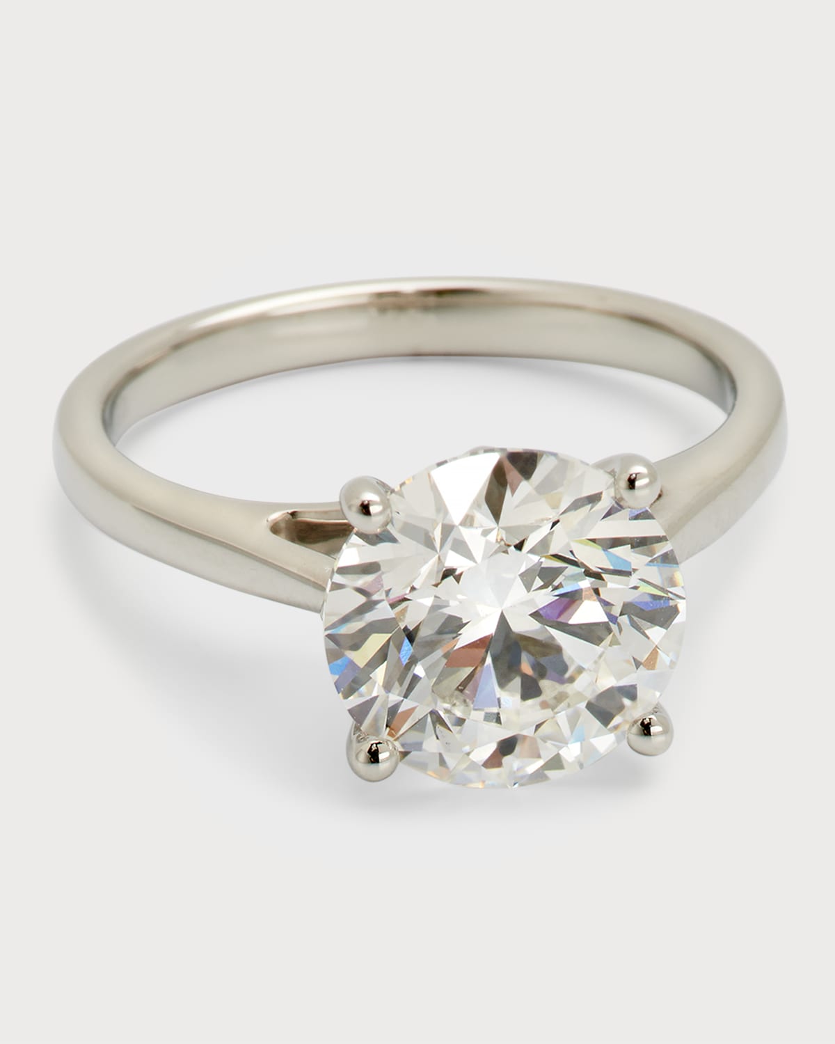 Neiman Marcus Lab Grown Diamonds Platinum Round Lab-Grown Diamond Ring ...