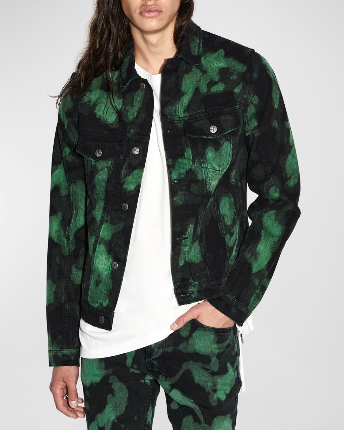 Diesel Men's D-Barcy-Rs Denim Trucker Jacket | Neiman Marcus