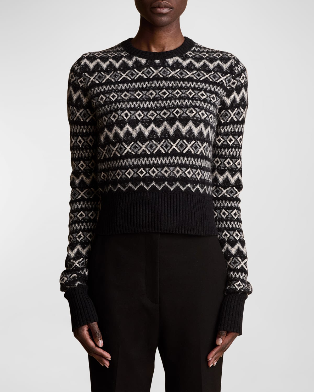 Stella McCartney Fair Isle Oversized Sweater | Neiman Marcus