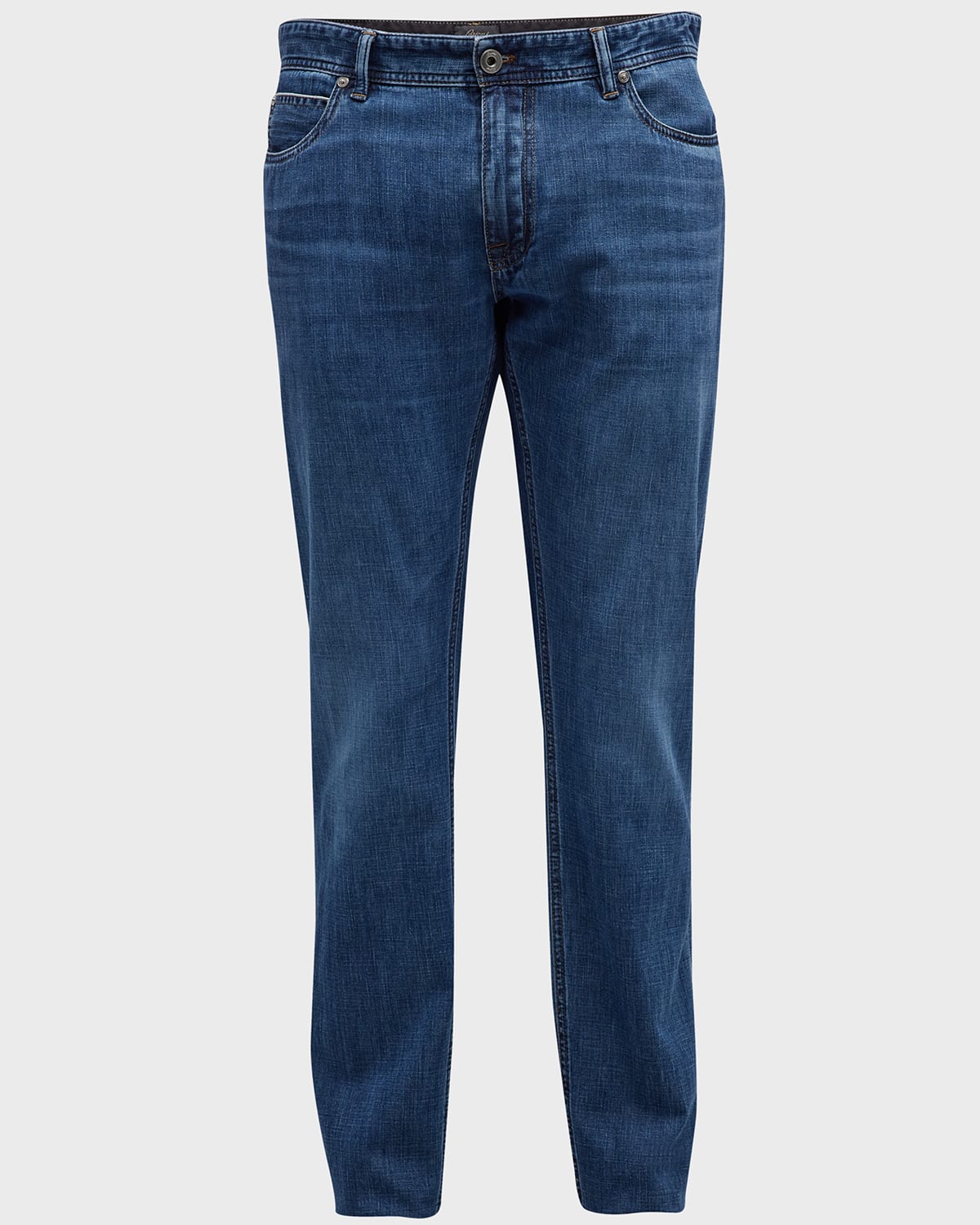 Stefano Ricci Men's Medium Wash Denim Jeans | Neiman Marcus