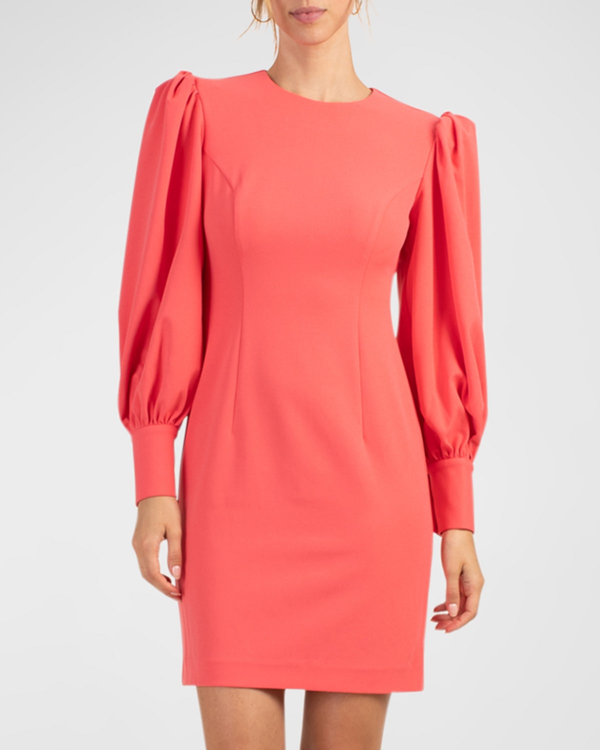 Milly Short-Sleeve Jacquard Knit Dress | Neiman Marcus