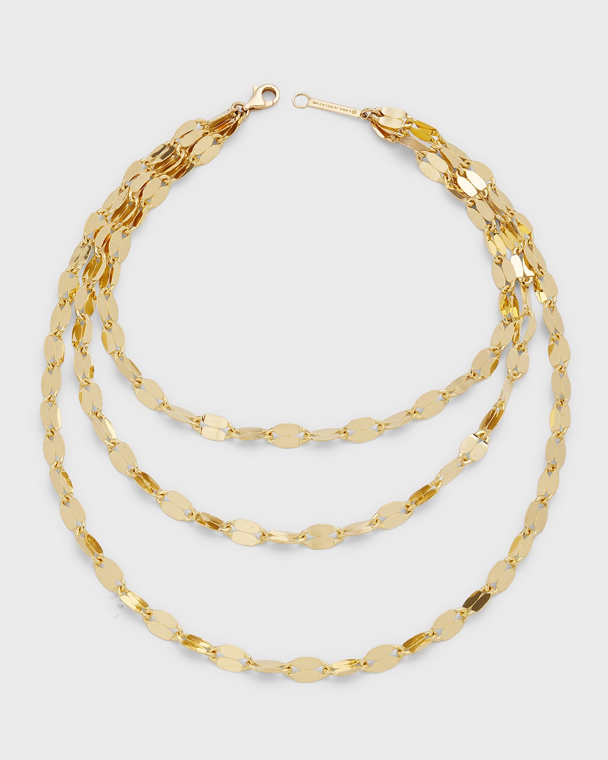 LANA 14K Yellow Gold 3-Strand Malibu Anklet | Neiman Marcus