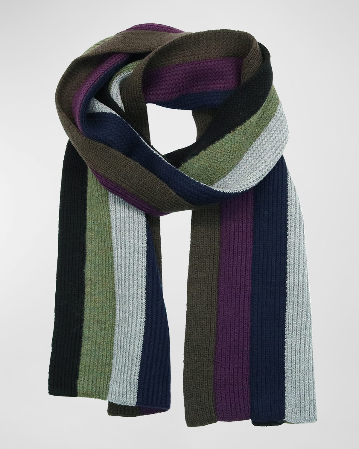 UGG Men's Diagonal Rib-Knit Scarf | Neiman Marcus