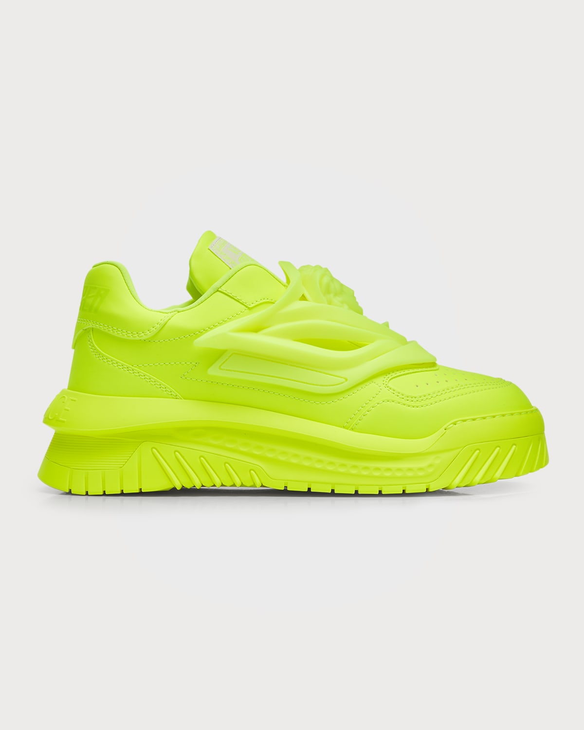 Versace Men's Odissea Tonal Leather Sneakers | Neiman Marcus