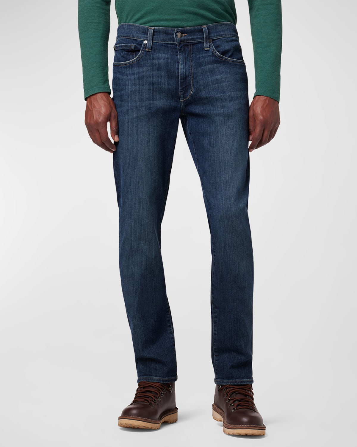 Isaia Men's Dark Wash Straight-Leg Jeans | Neiman Marcus