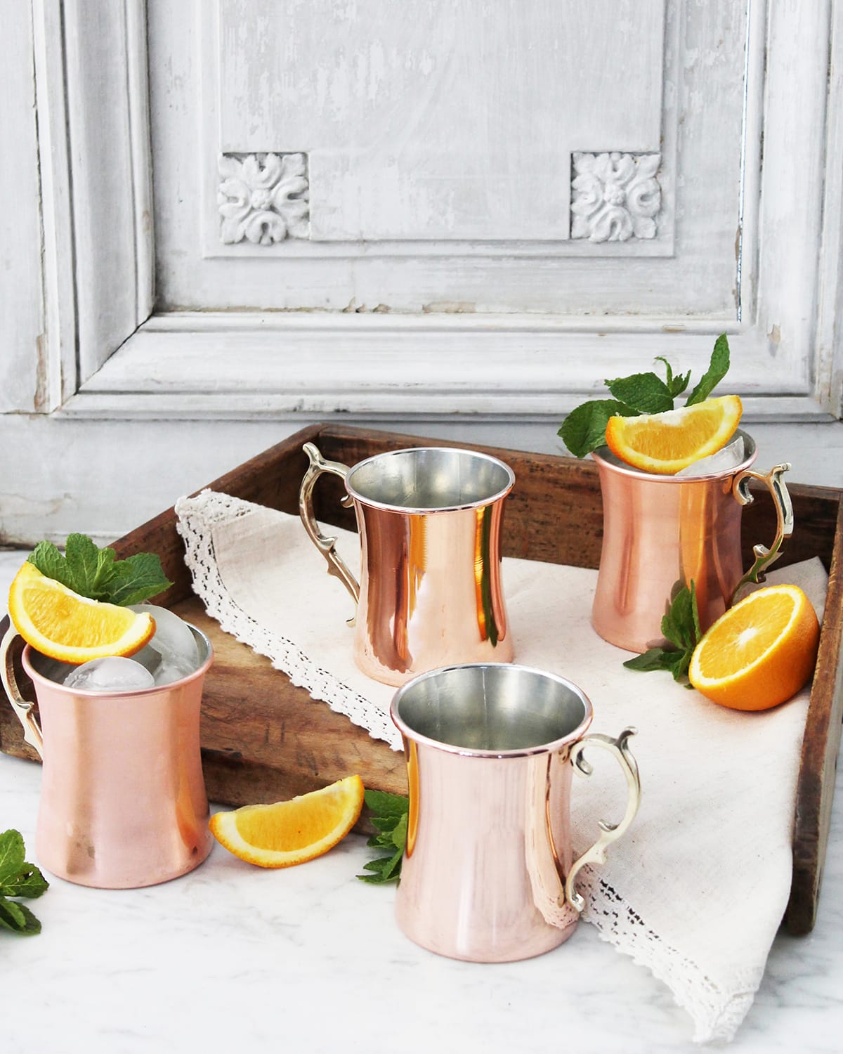 Coppermill Kitchen Vintage Inspired Copper Mugs, Set of 8 | Neiman Marcus