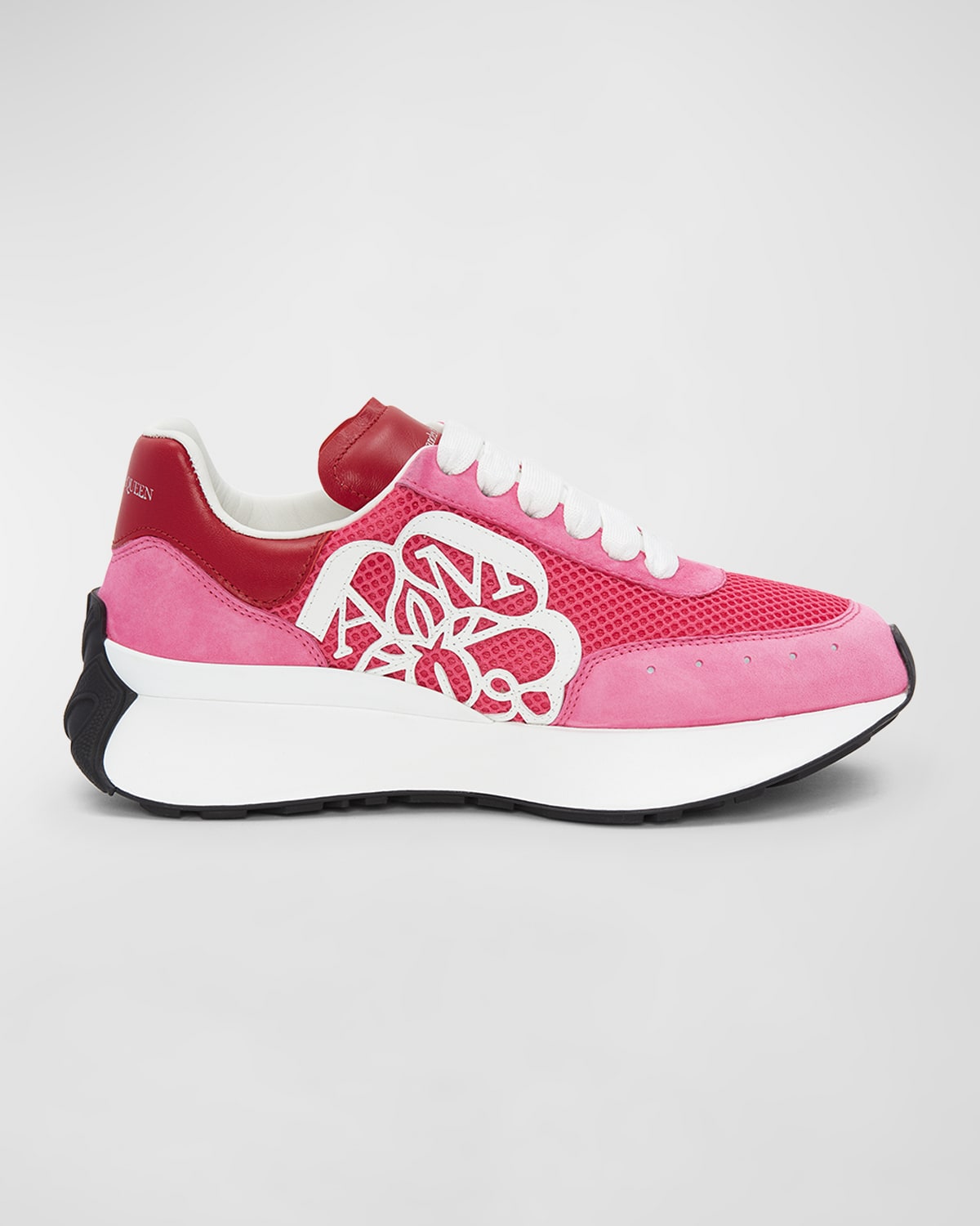Alexander McQueen Sprint Logo Retro Runner Sneakers | Neiman Marcus