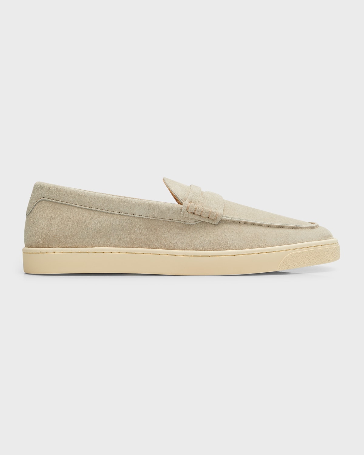 Brunello Cucinelli Men's Suede Leather Penny Loafers | Neiman Marcus