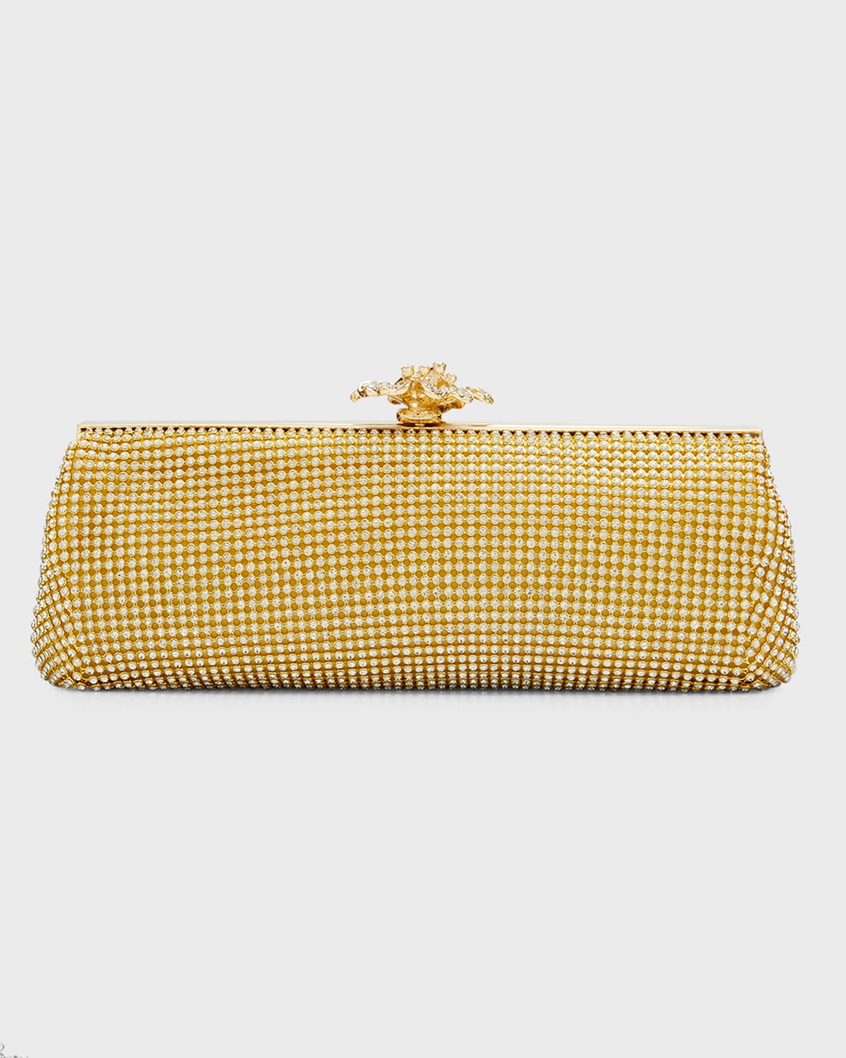 Whiting & Davis Dimple Crystal Mesh Clutch Bag | Neiman Marcus