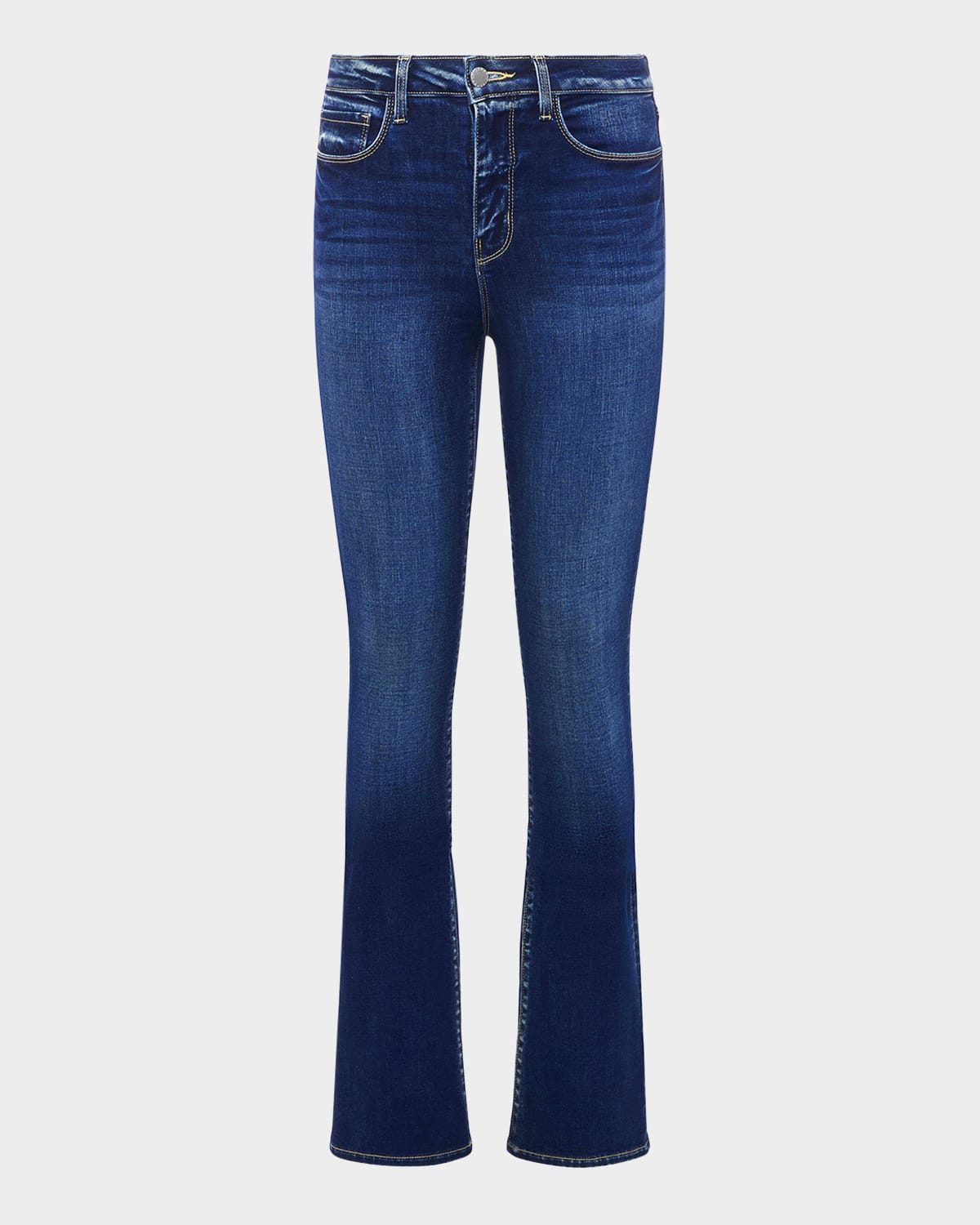 L'Agence Dean High-Rise Slim Bootcut Jeans | Neiman Marcus