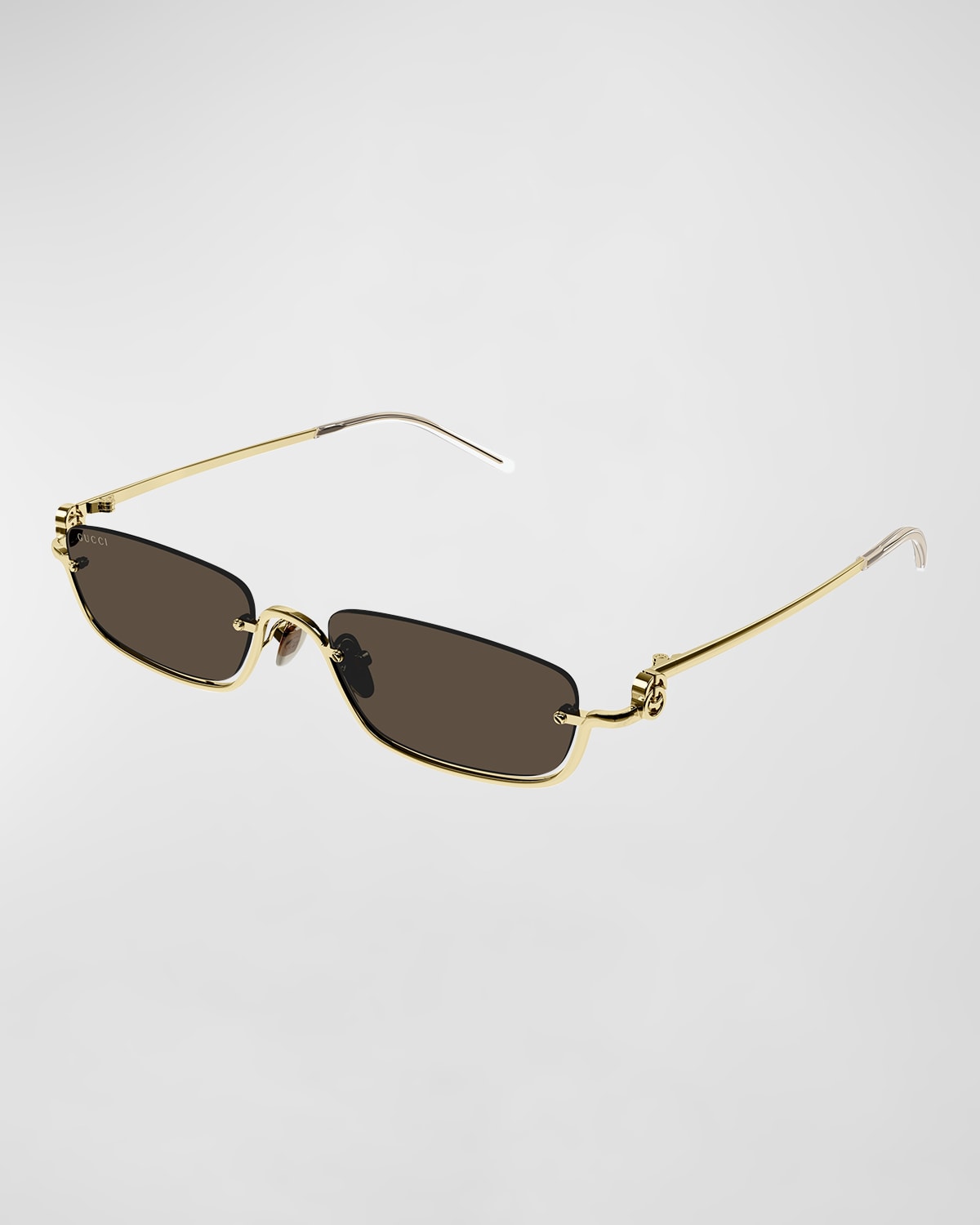 Cartier Men's Rimless Rectangle Metal Sunglasses | Neiman Marcus