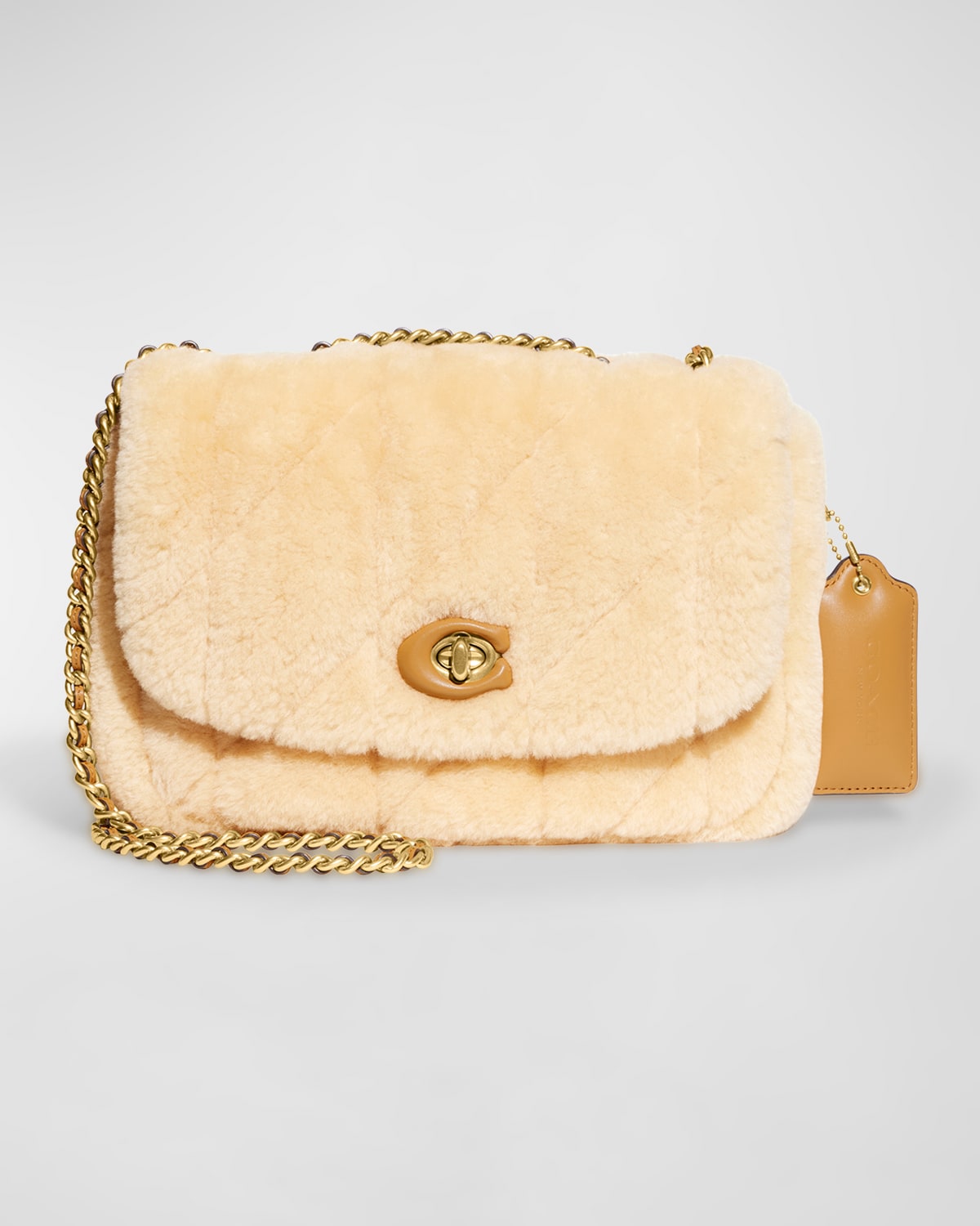 Coach Tabby Pillow Shearling Shoulder Bag | Neiman Marcus
