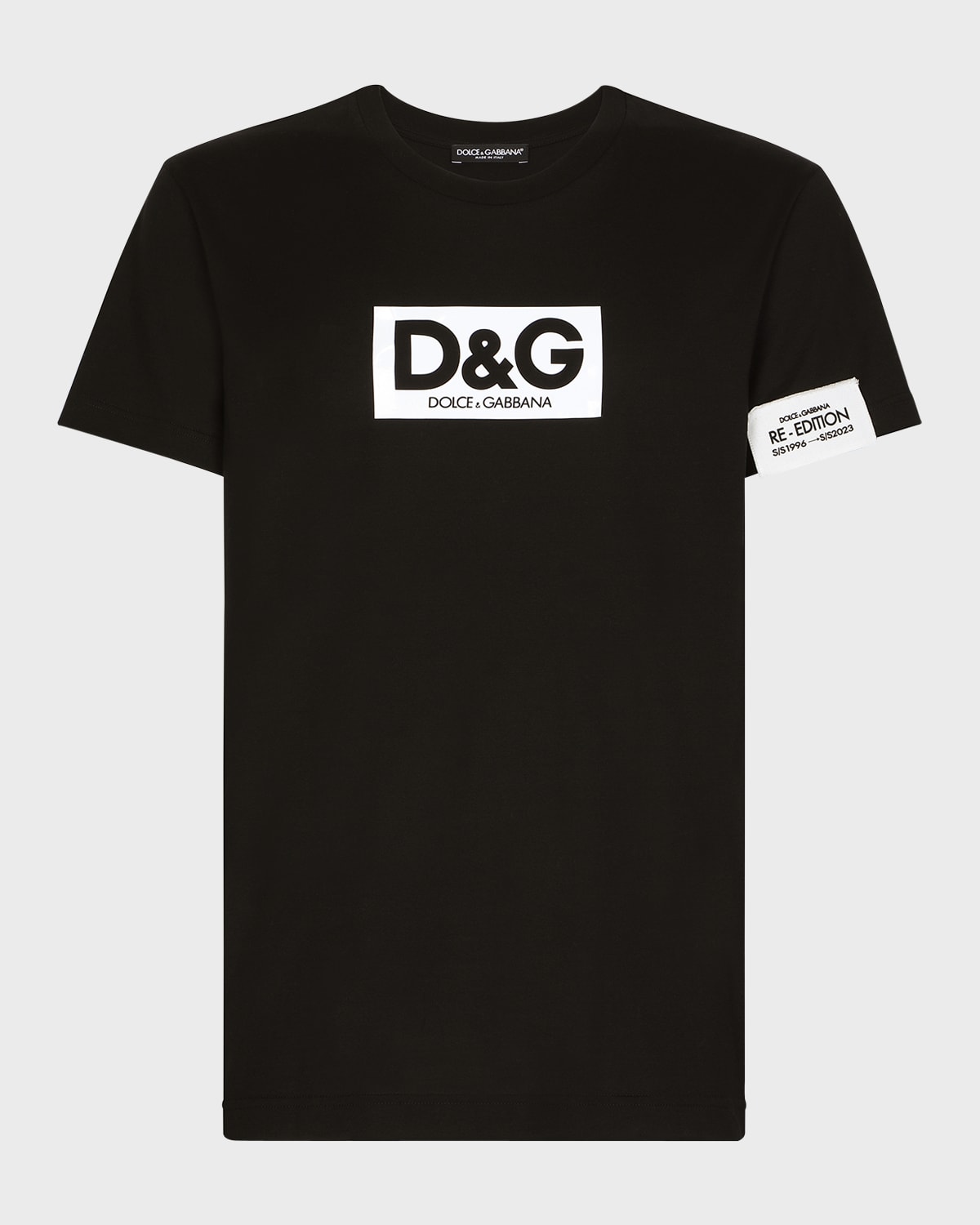 Dolce&Gabbana Men's T-Shirt with DG Collar | Neiman Marcus