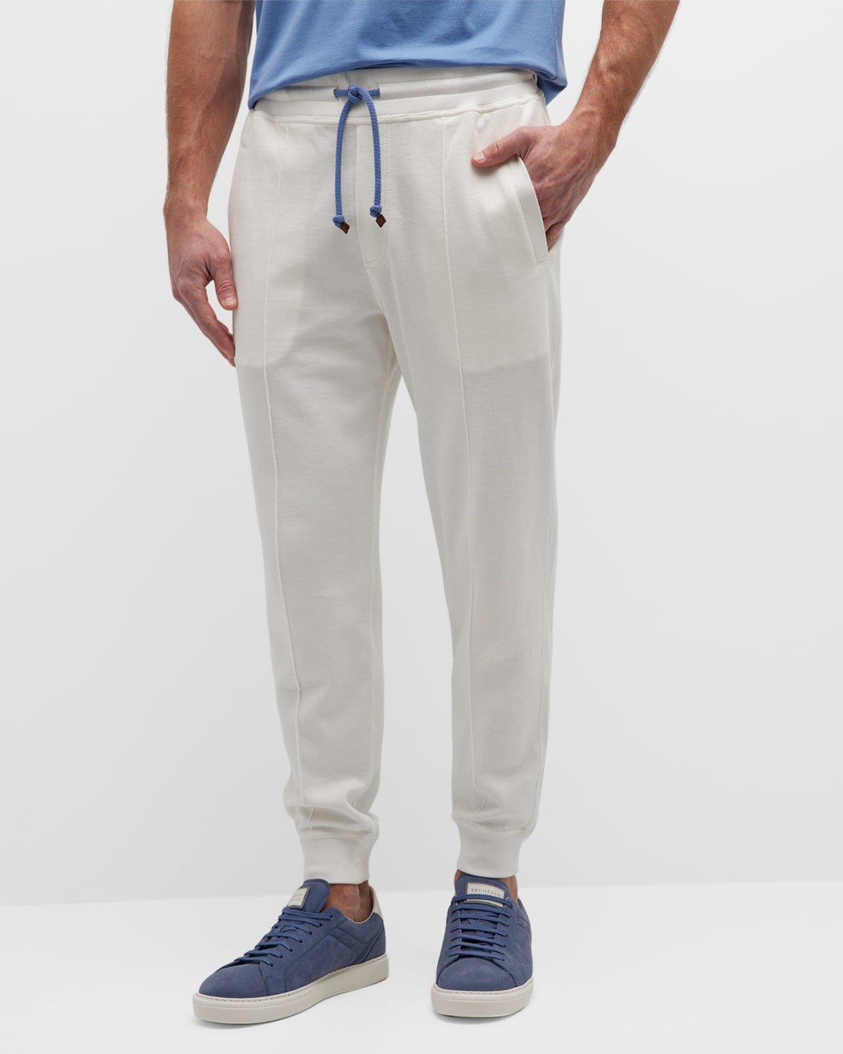 Brunello Cucinelli Men's Banded Spa Sweatpants | Neiman Marcus