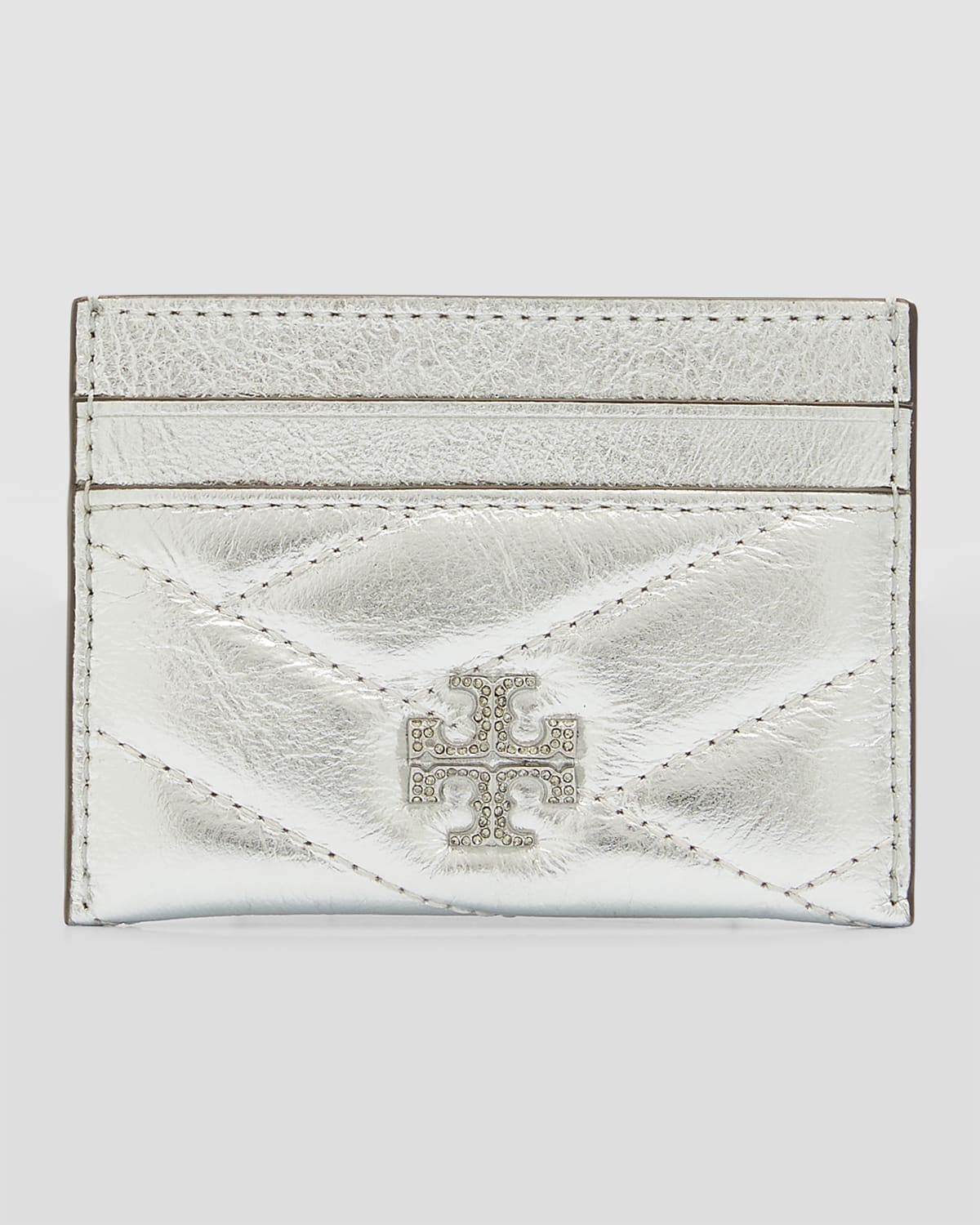 Tory Burch Kira Chevron-Quilted Card Case | Neiman Marcus