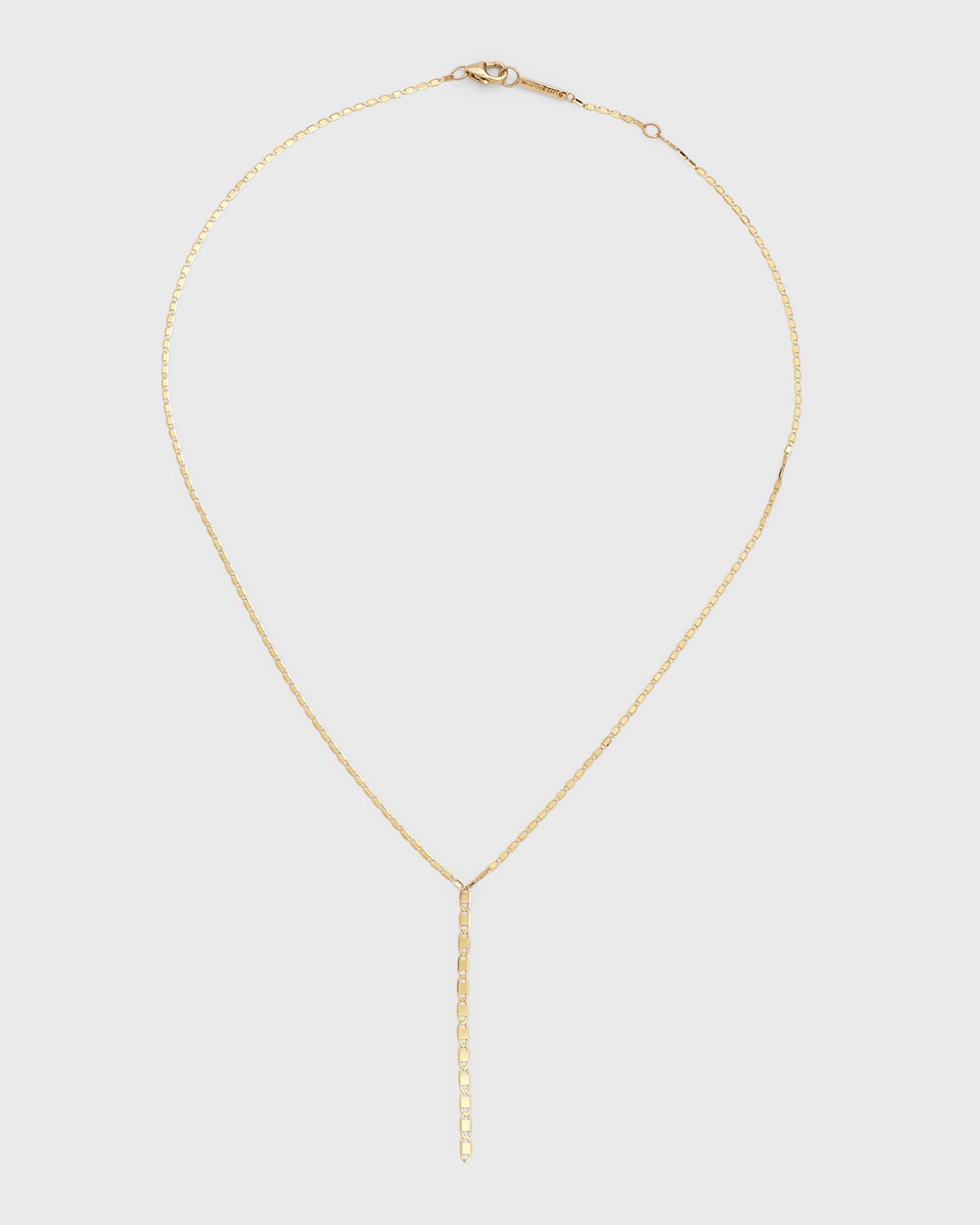 LANA 14K Yellow Gold Petite Malibu Cross Bar Lariat Necklace, 18 ...