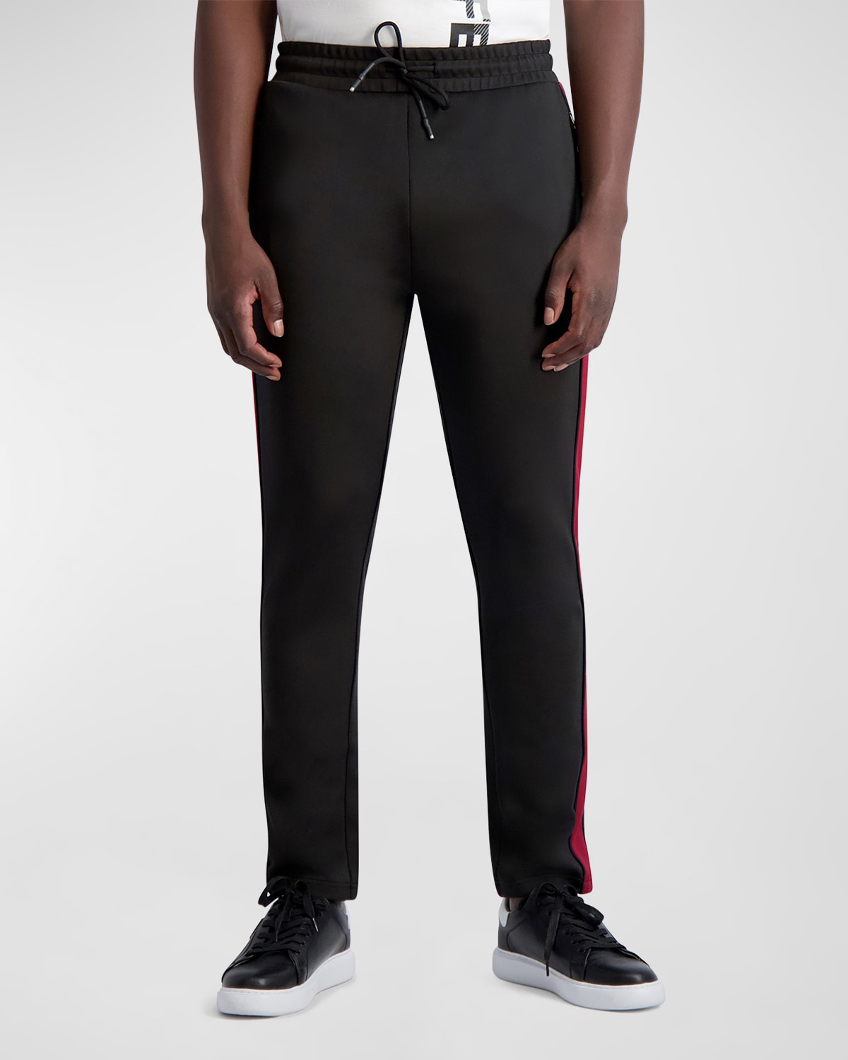 Karl Lagerfeld Paris Men's Scuba Colorblock Track Pants | Neiman Marcus