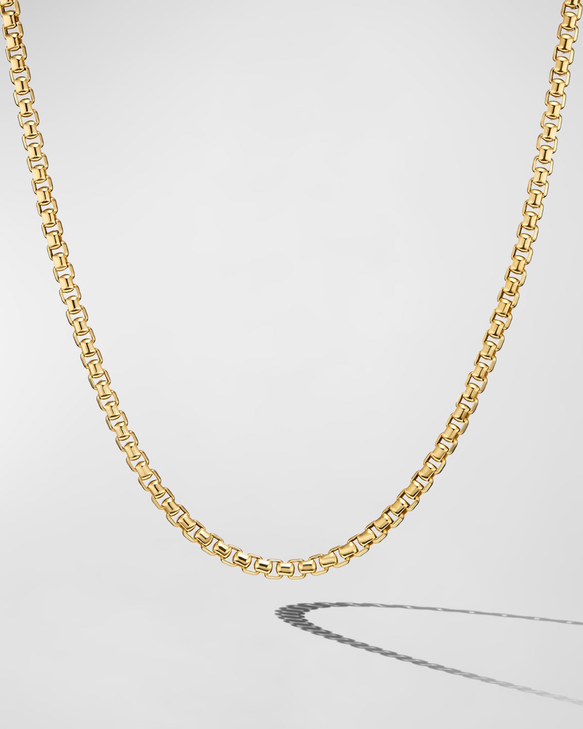 David Yurman Men's Box Chain Necklace in 18K Rose Gold, 5mm, 24"L ...