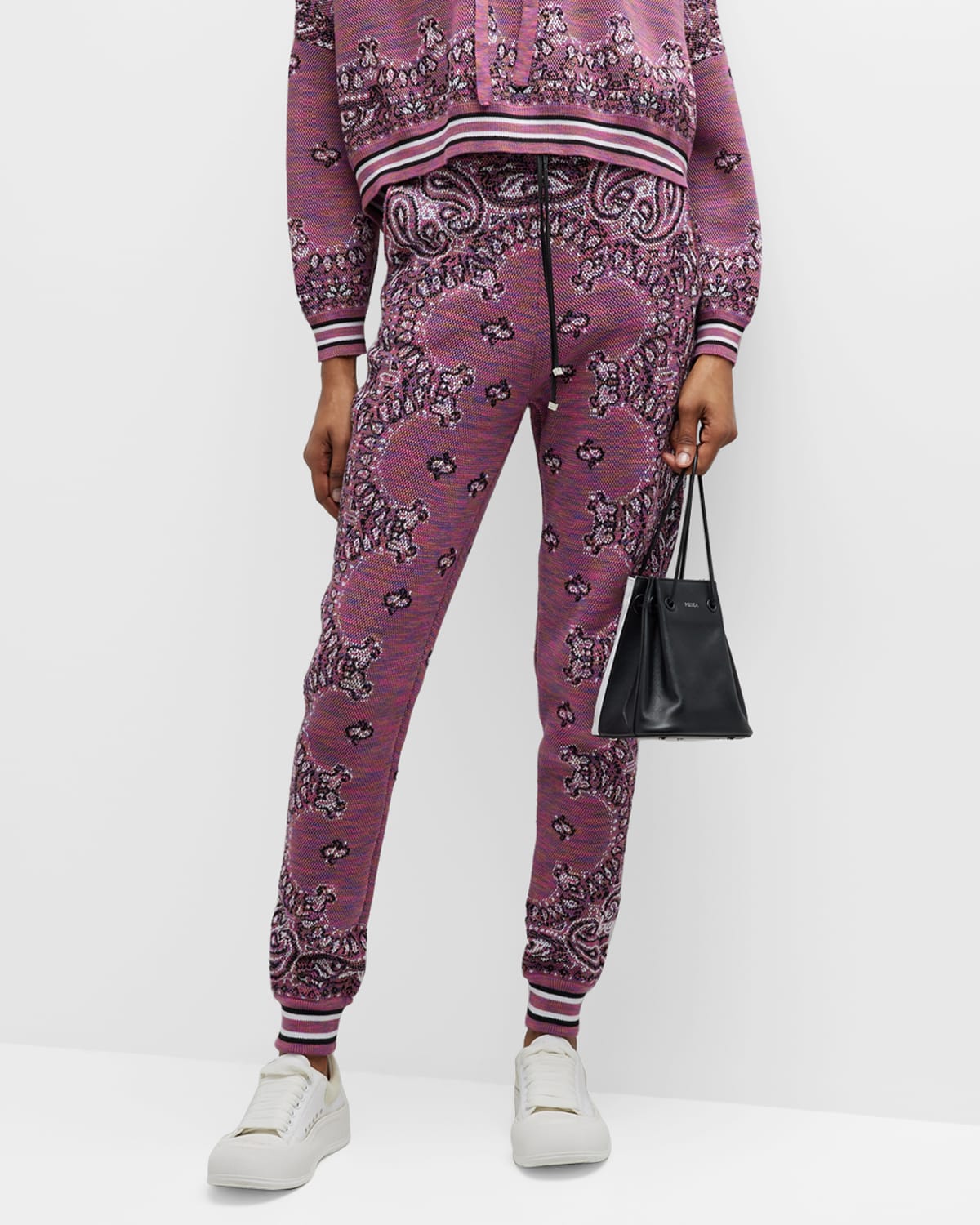 Amiri Monogram-Embroidered Space-Dye Bandana Hoodie | Neiman Marcus