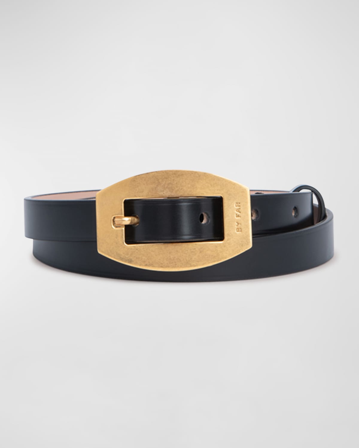 Burberry TB Monogram Semi-Patent Leather Belt | Neiman Marcus