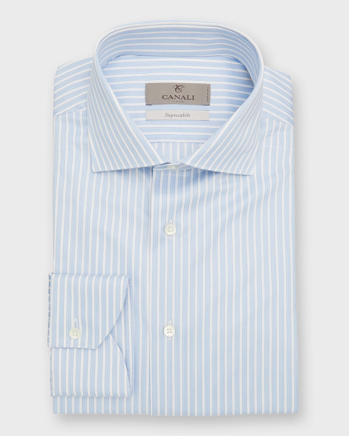 Canali Men's Impeccabile Cotton Pique Dress Shirt | Neiman Marcus