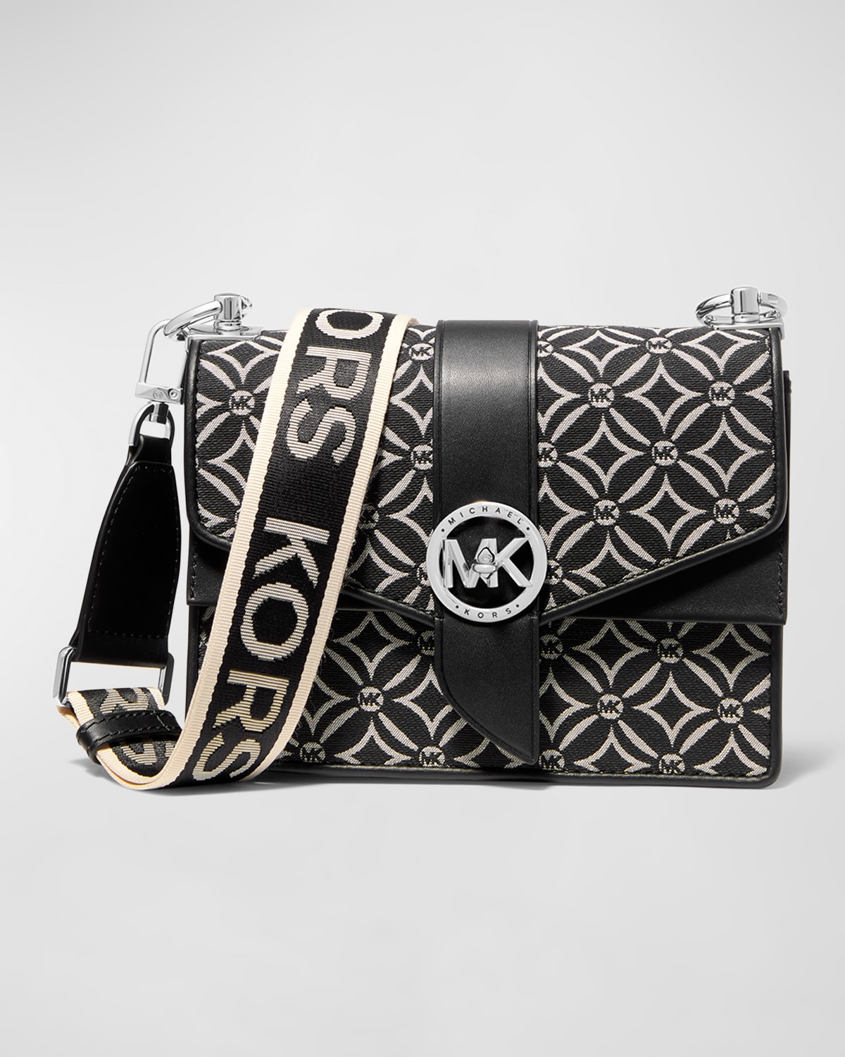 MICHAEL Michael Kors Maeve Monogram Canvas Pocket Crossbody Bag ...
