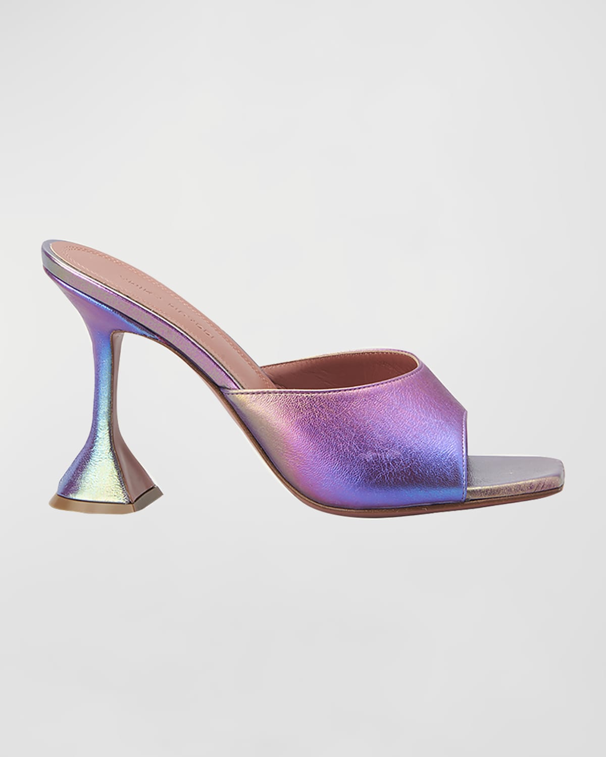 Amina Muaddi Lupita Denim Mule Sandals | Neiman Marcus