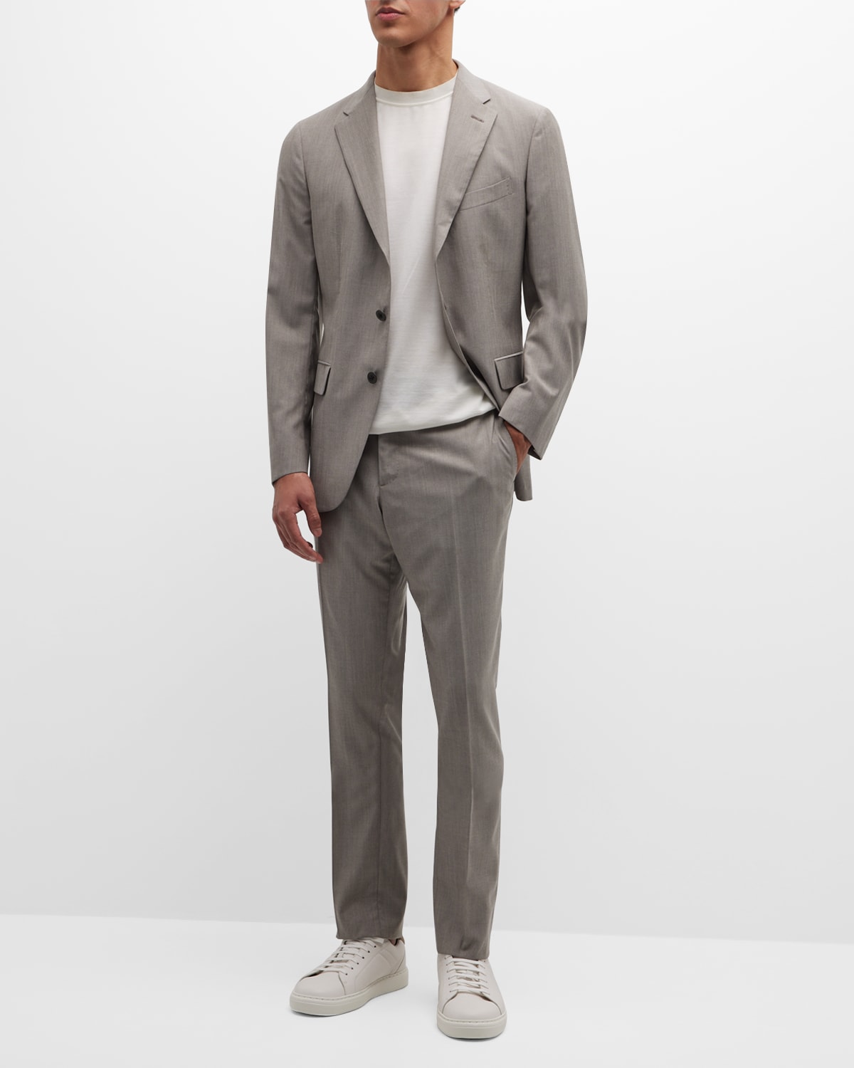 Brioni Men's Wool Sharkskin Suit | Neiman Marcus