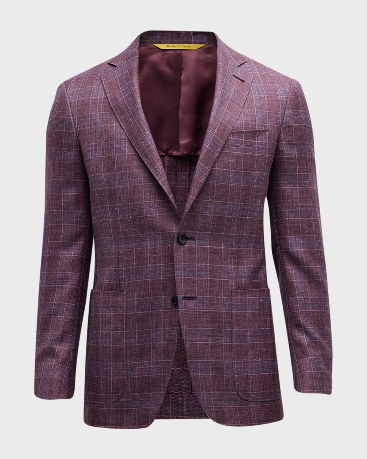 Canali Men's Windowpane Sport Coat | Neiman Marcus