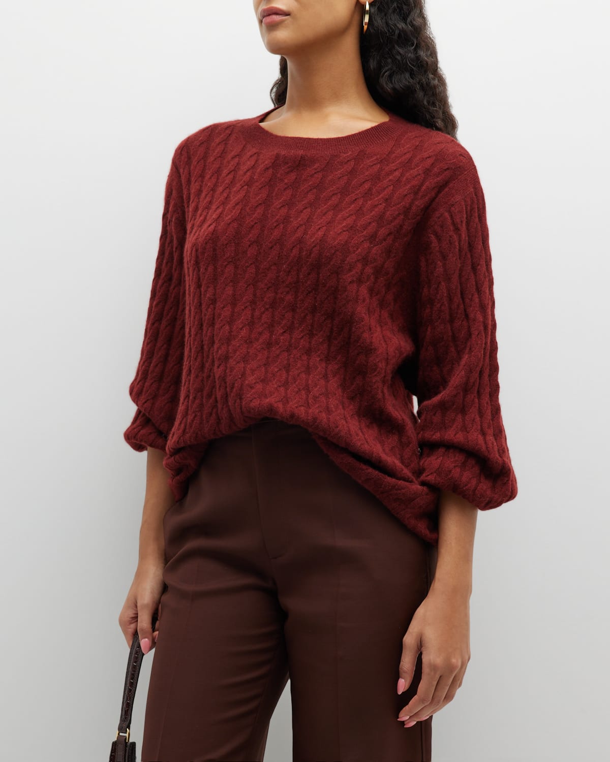 Equipment Seranon Wool Cable Knit Sweater | Neiman Marcus