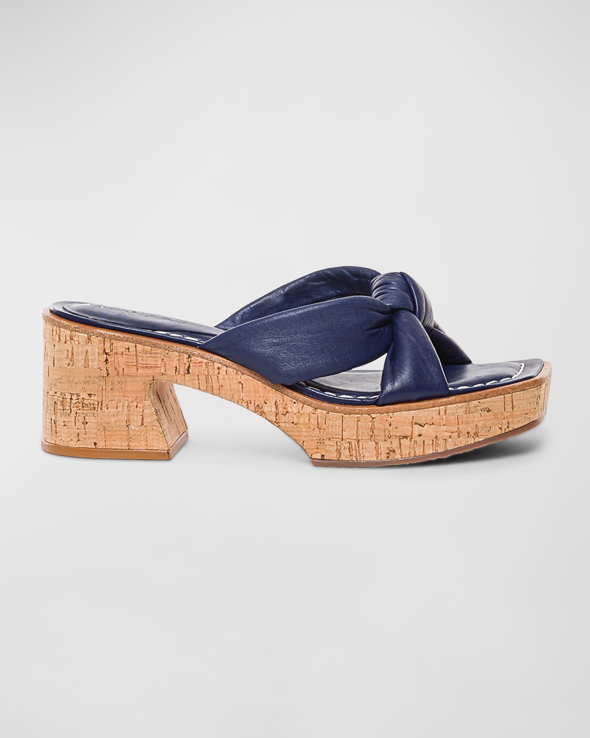 Bernardo Lizzie Leather Knot Zip Sandals | Neiman Marcus