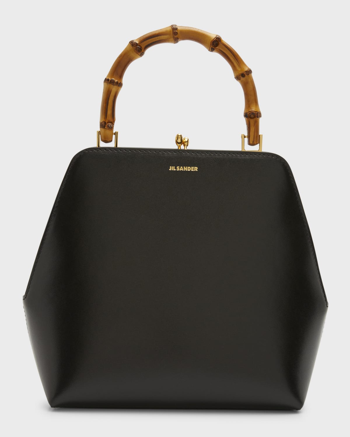 Jil Sander Goji Mini Bamboo Top-Handle Bag | Neiman Marcus