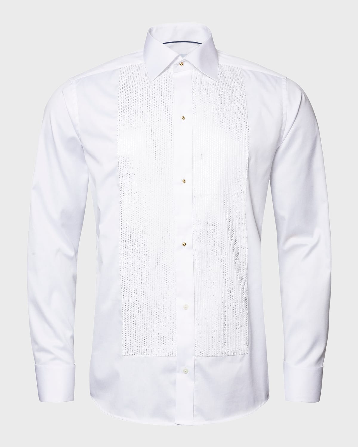 Eton Men's Slim Fit Plissé Lurex Dress Shirt | Neiman Marcus