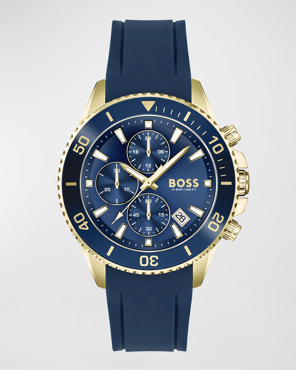 Hugo Boss Men's Admiral Silicone Strap Chronograph Watch, 45mm | Neiman ...
