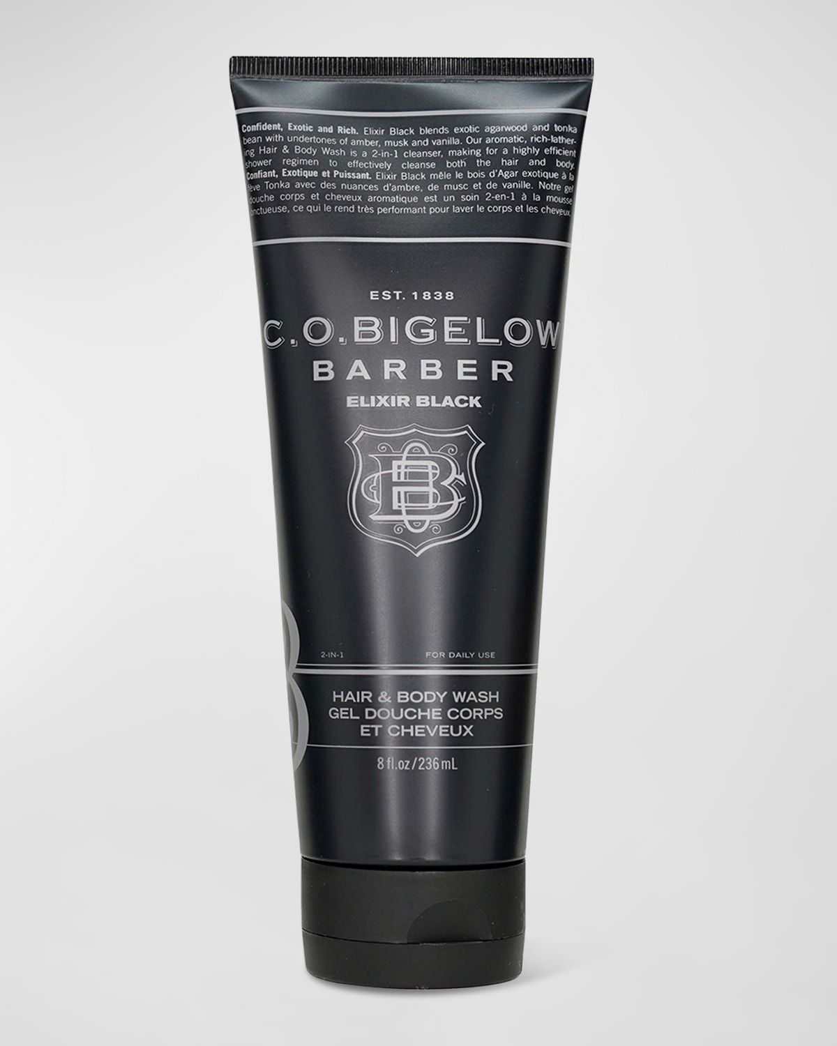 C.O. Bigelow Men's Elixir Black Pepper Hair and Body Wash, 3.4 oz ...
